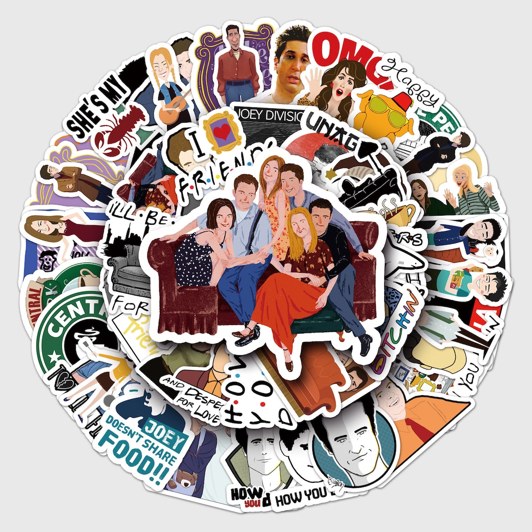 50 Friends Stickers/vinyl Sticker/waterproof Sticker/phone Stickers - Etsy