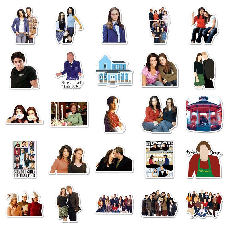50 Gilmore Girls Stickers/vinyl Sticker/waterproof Sticker/phone ...