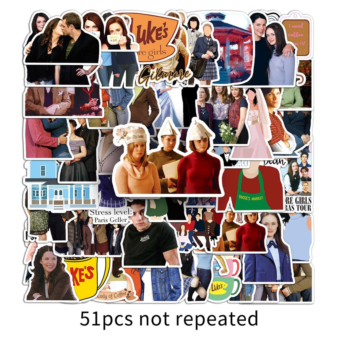 50 Gilmore Girls Stickers/vinyl Sticker/waterproof Sticker/phone ...