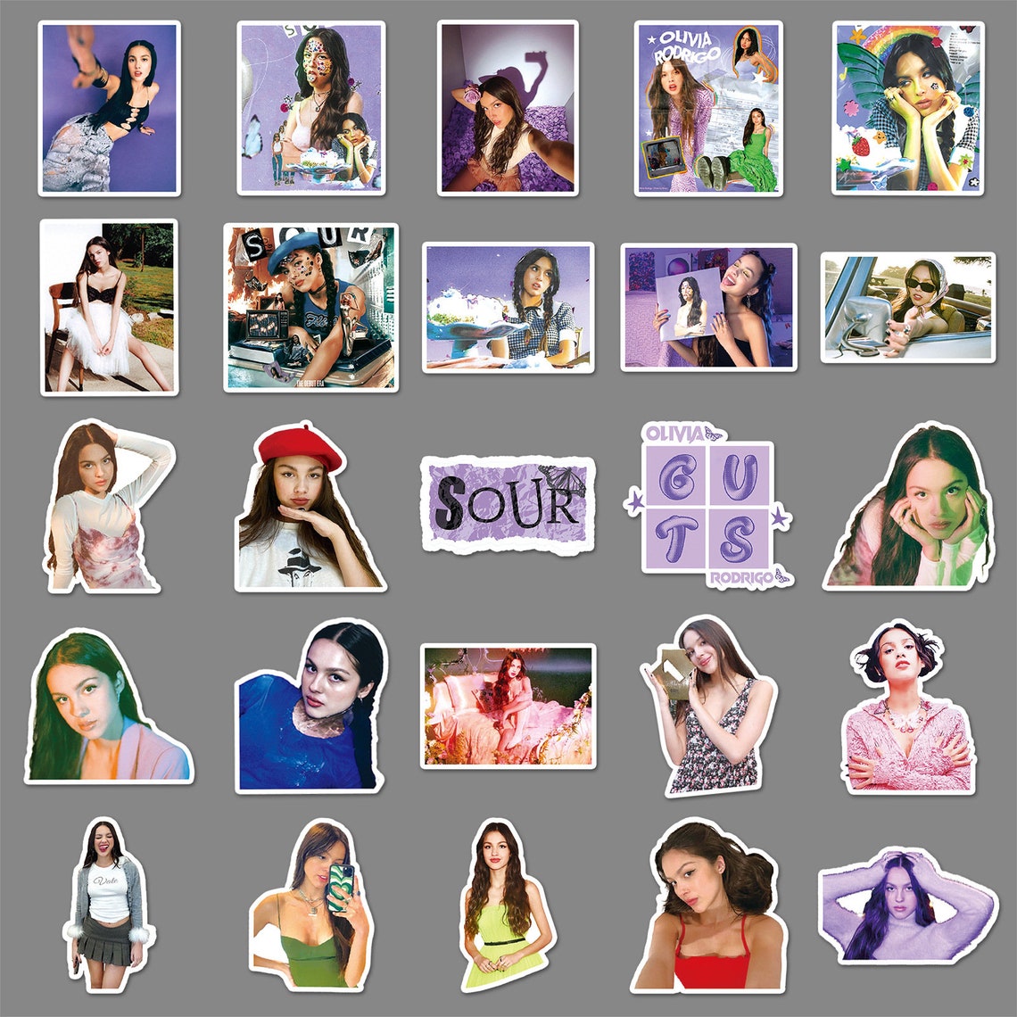 50 Olivia Rodrigo Stickers/vinyl Sticker/waterproof Sticker/skateboard ...