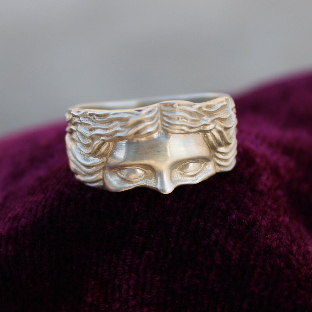 Aphrodite Ring, Venus Ring, Ancient Greek God Ring, Mystical Goddess Venus Silver Ring, Venus De ...