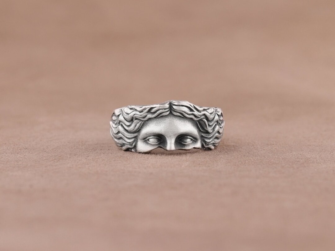 Medusa Greek, Goddess Venus Ring, Campaign Ring, Roman Mythology Ring ...