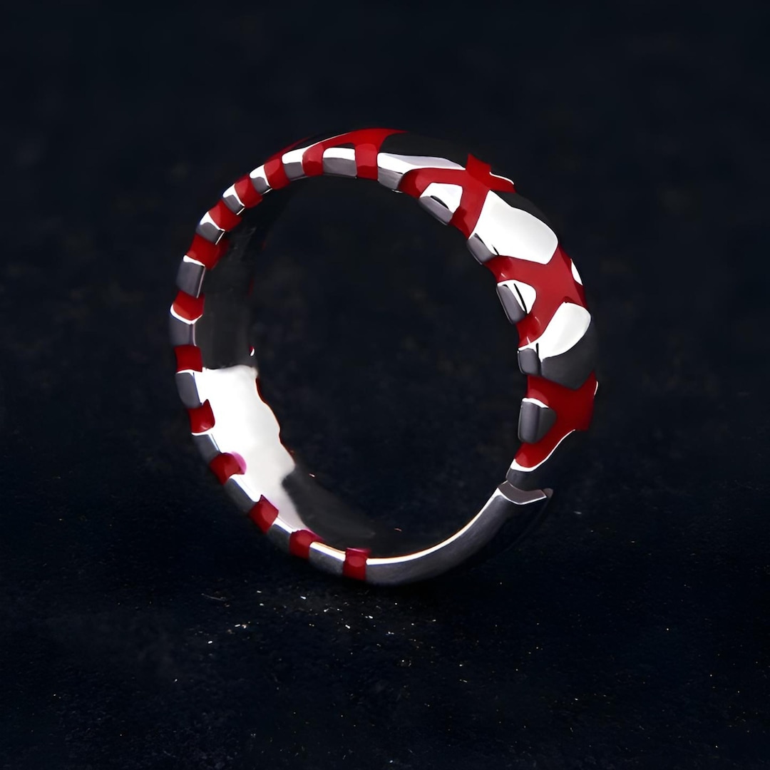 Anime Ring Tokyo Ghoul Ring Juzo Head Mark Ring Red Ring - Etsy UK