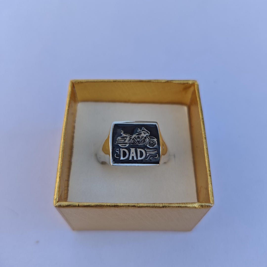 Sterling Silver Dad Ring, Dad Ring, Father's Day Gift, Men's Silver Ring, Men's Jewelry, Rings ...