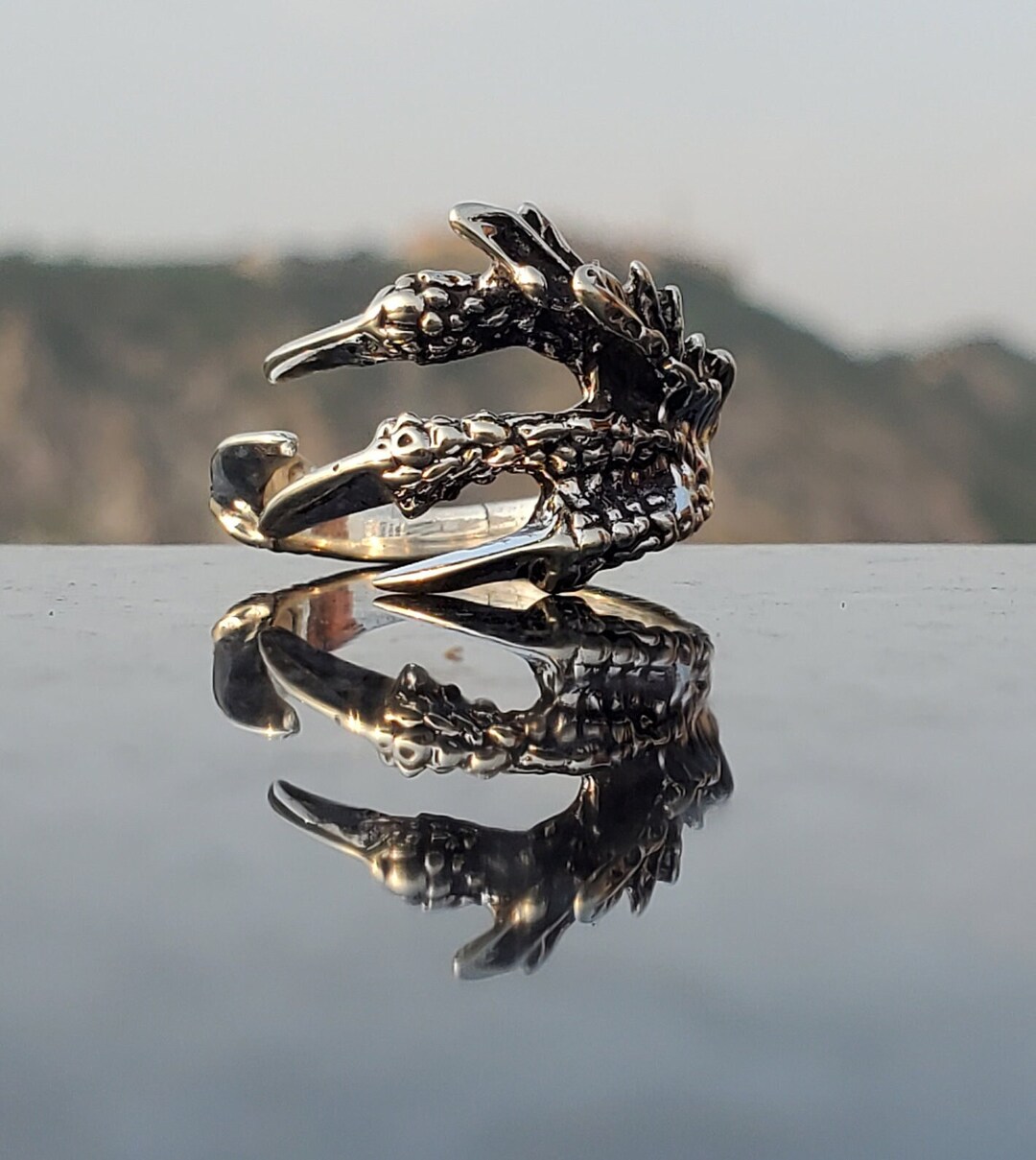 Dragon Claw Ring Gothic Jewelry for Men Dragon Ring Dragon - Etsy