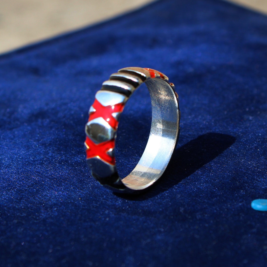 Unique Holiday Gift, Tokyo Ghoul Ring, Juzo Head Mark Ring, Gift for ...