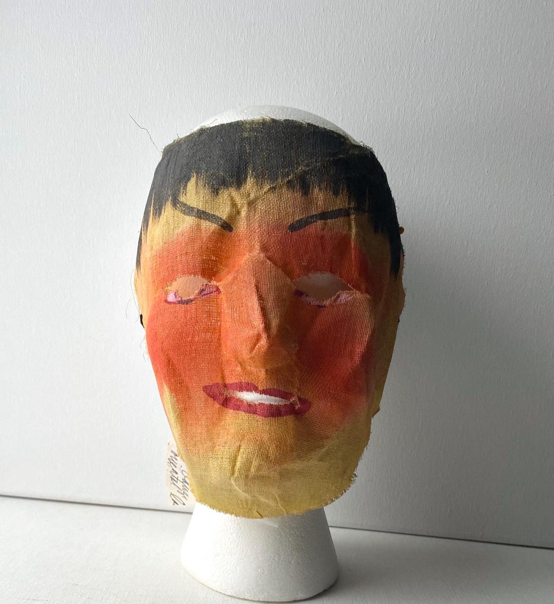 1930’s Hand Painted Oriental Man or Lady Halloween Mask - Hand Painted ...