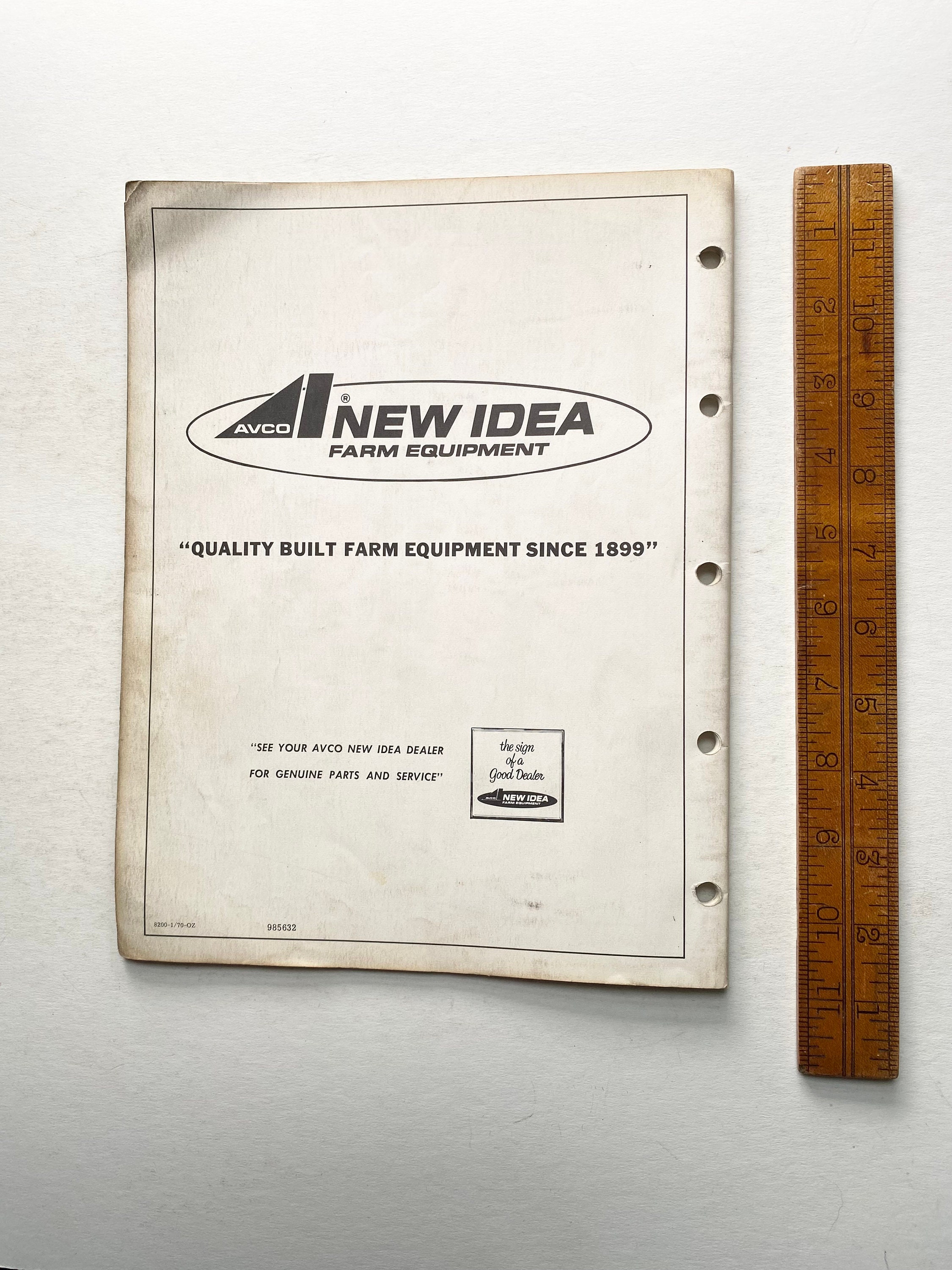 Original 1968 Avco New Idea Farm Equipment No. 217 Single - Etsy