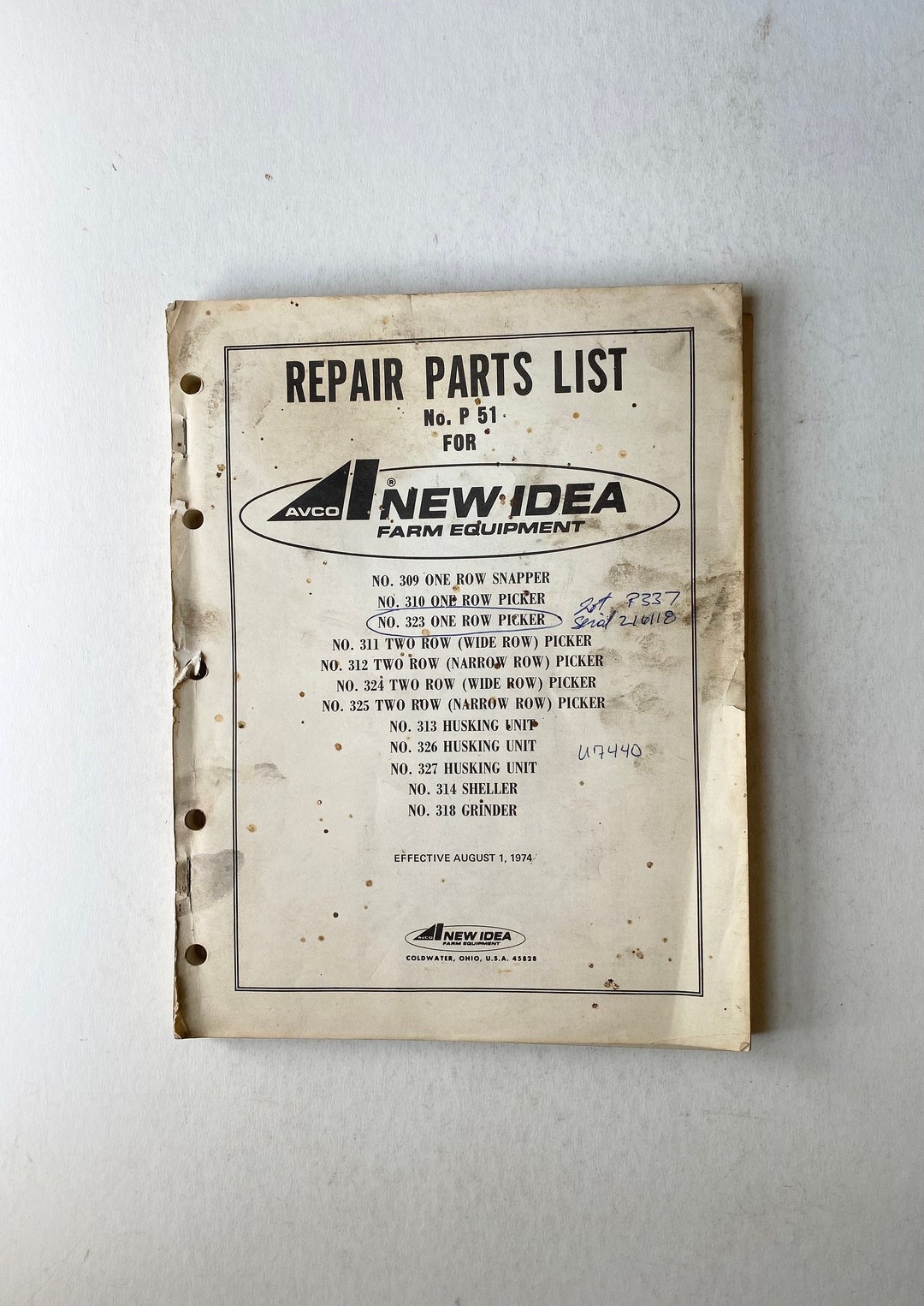 1974 Avco New Idea Farm Equipment Repair Parts List No. P-51 - Etsy