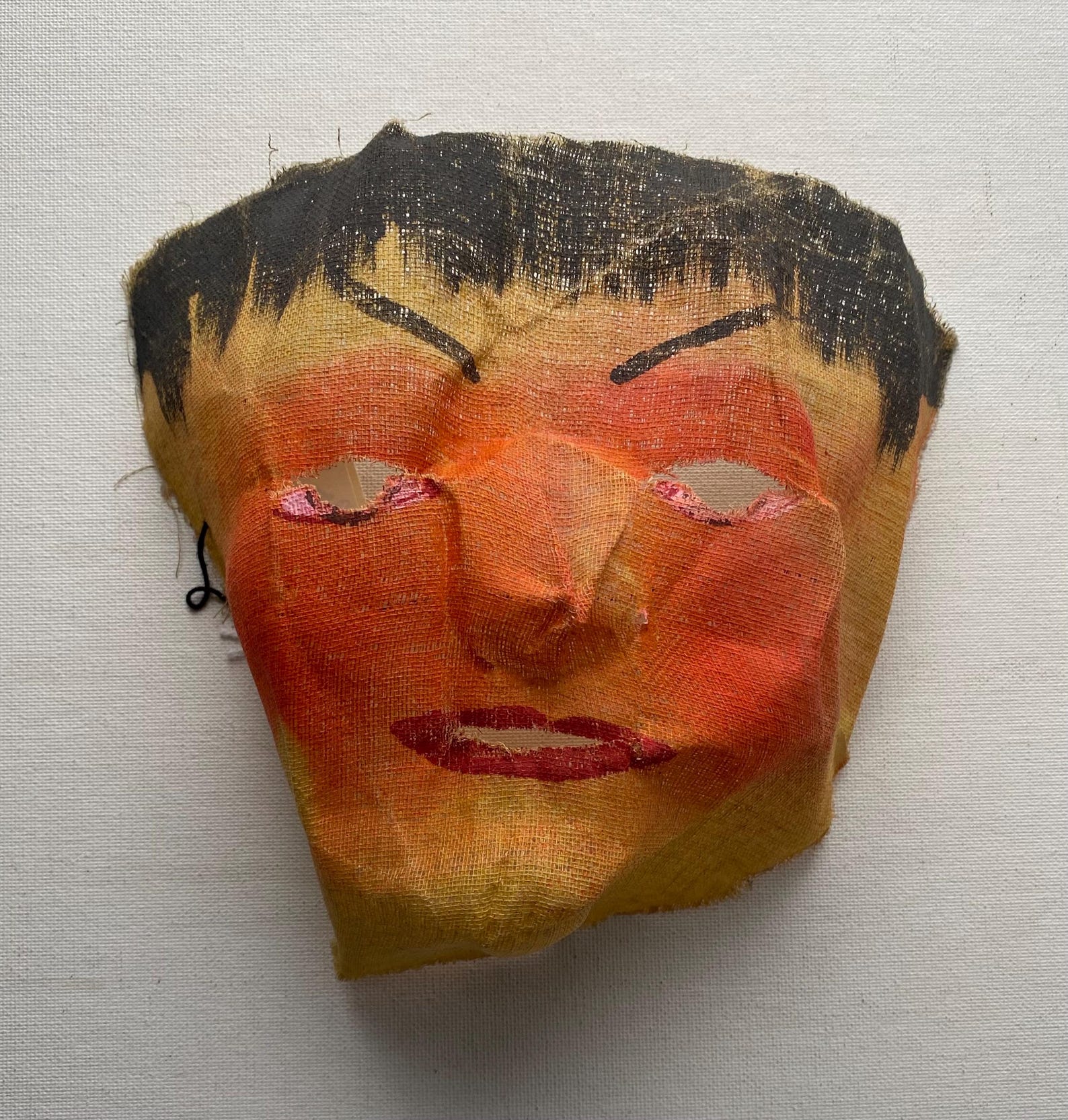 1930’s Hand Painted Oriental Man or Lady Halloween Mask - Hand Painted ...