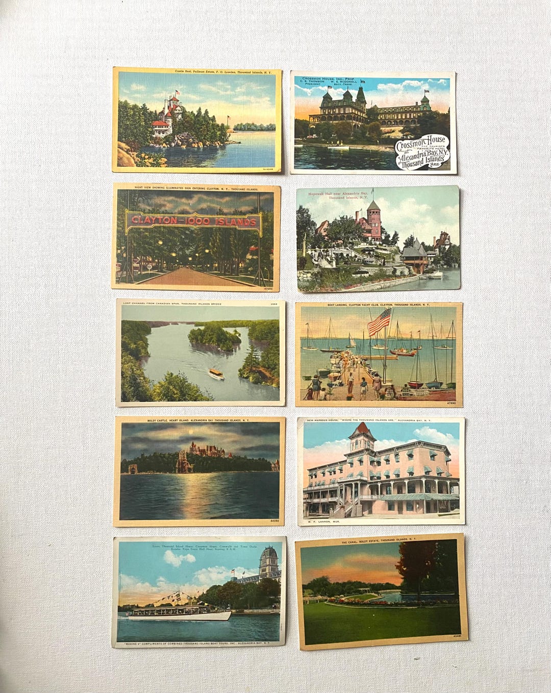 10 - 1910 - 1940’s Thousand Islands Postcards or Thousand Islands Post ...