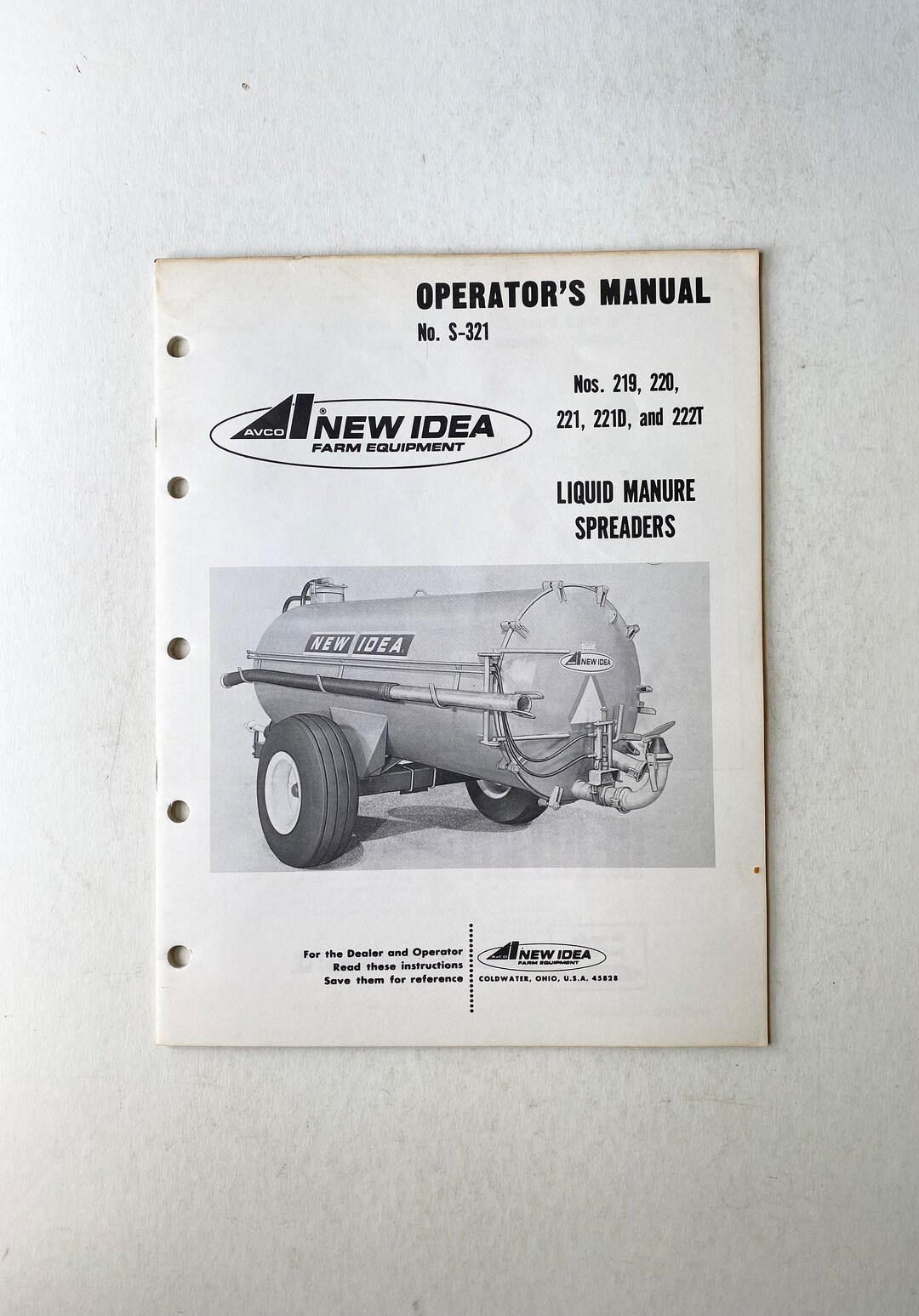 Original 1979 Avco New Idea Farm Equipment Nos. 219 220 221 - Etsy