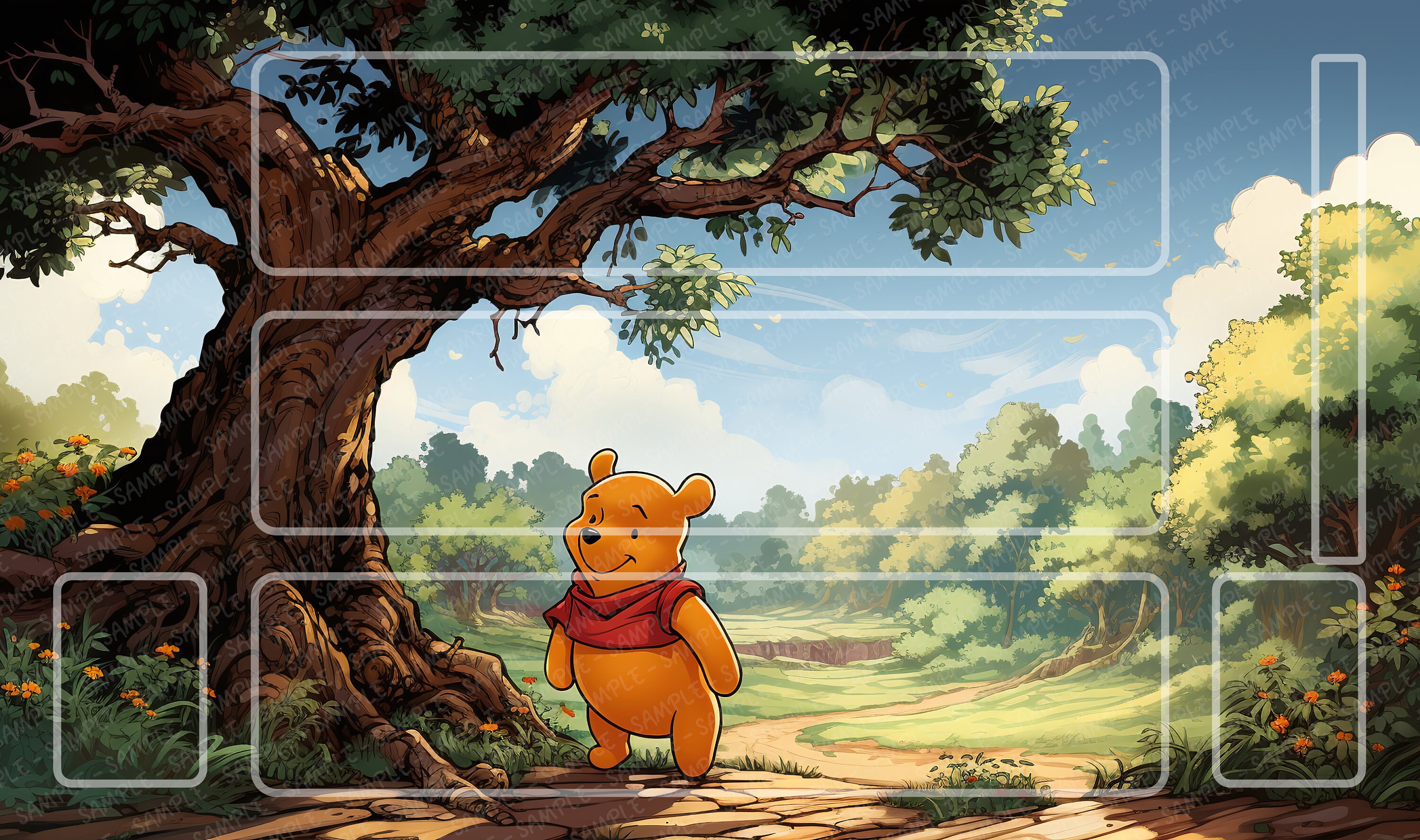 Lorcana Playmat Artwork Modern silly Old Bear - Etsy