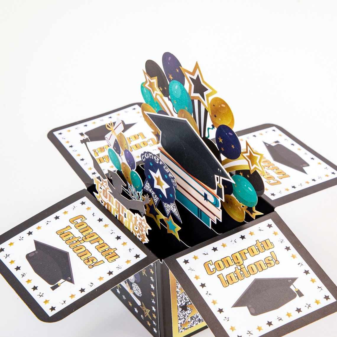 Congrats to the New Grads - Pop up Graduation Card With Envelope ...