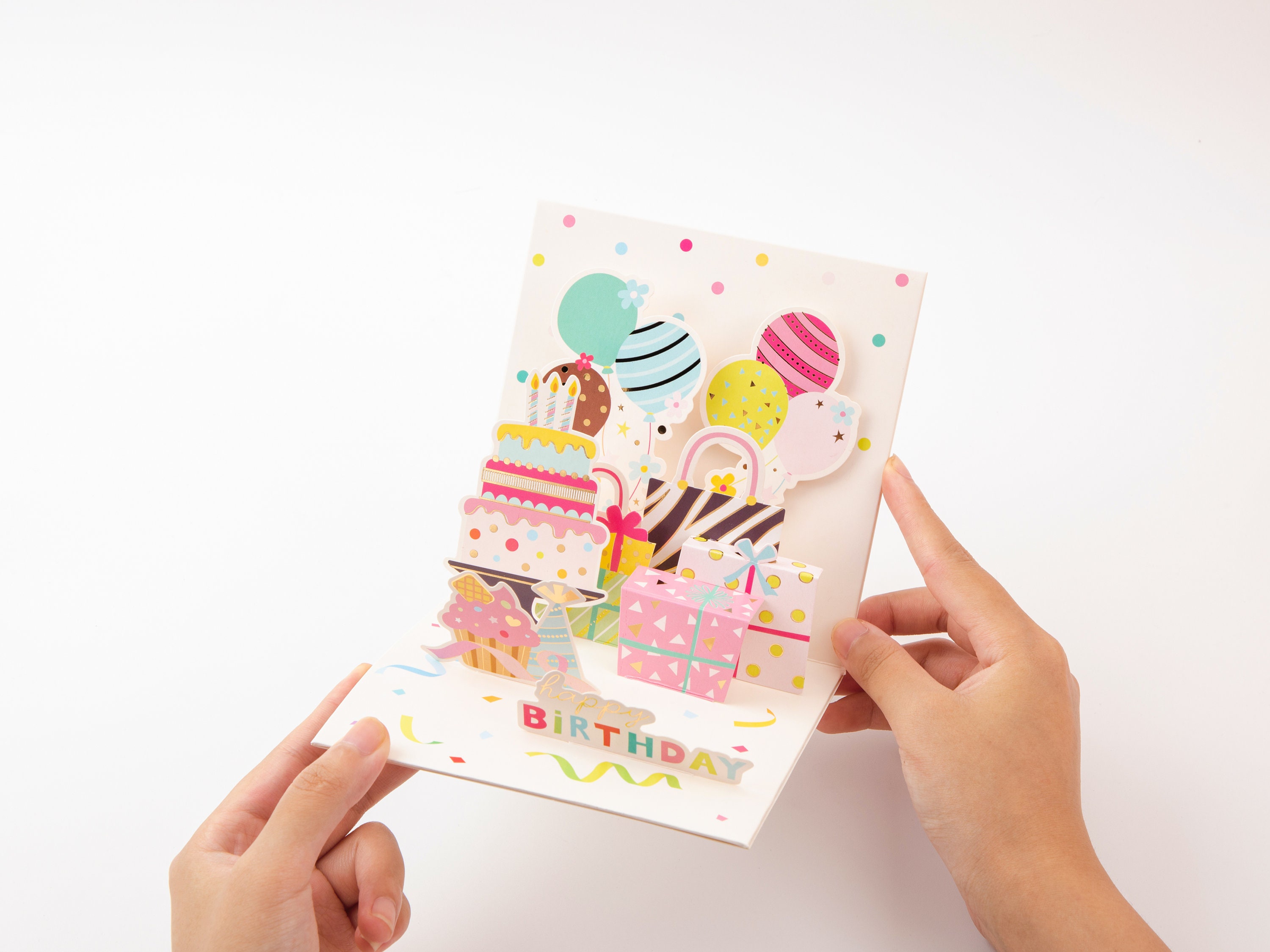 Surprises Birthday Card Minimalist Pop-up Card 3D Creative Unique ...