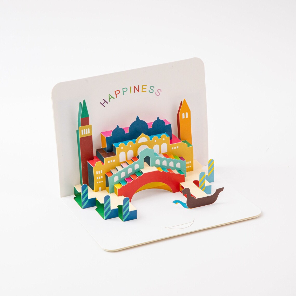 Bridges in Venice Pop up Greeting Card With Envelope Cute 3D Greeting ...