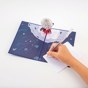 Rocket Congrats - Pop up Greeting Card With Envelope - Unique 3D ...