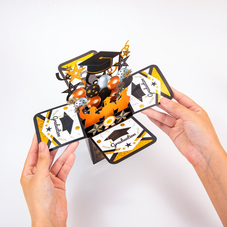 Graduation Celebration Pop up Graduation Card With Envelope Unique 3D ...