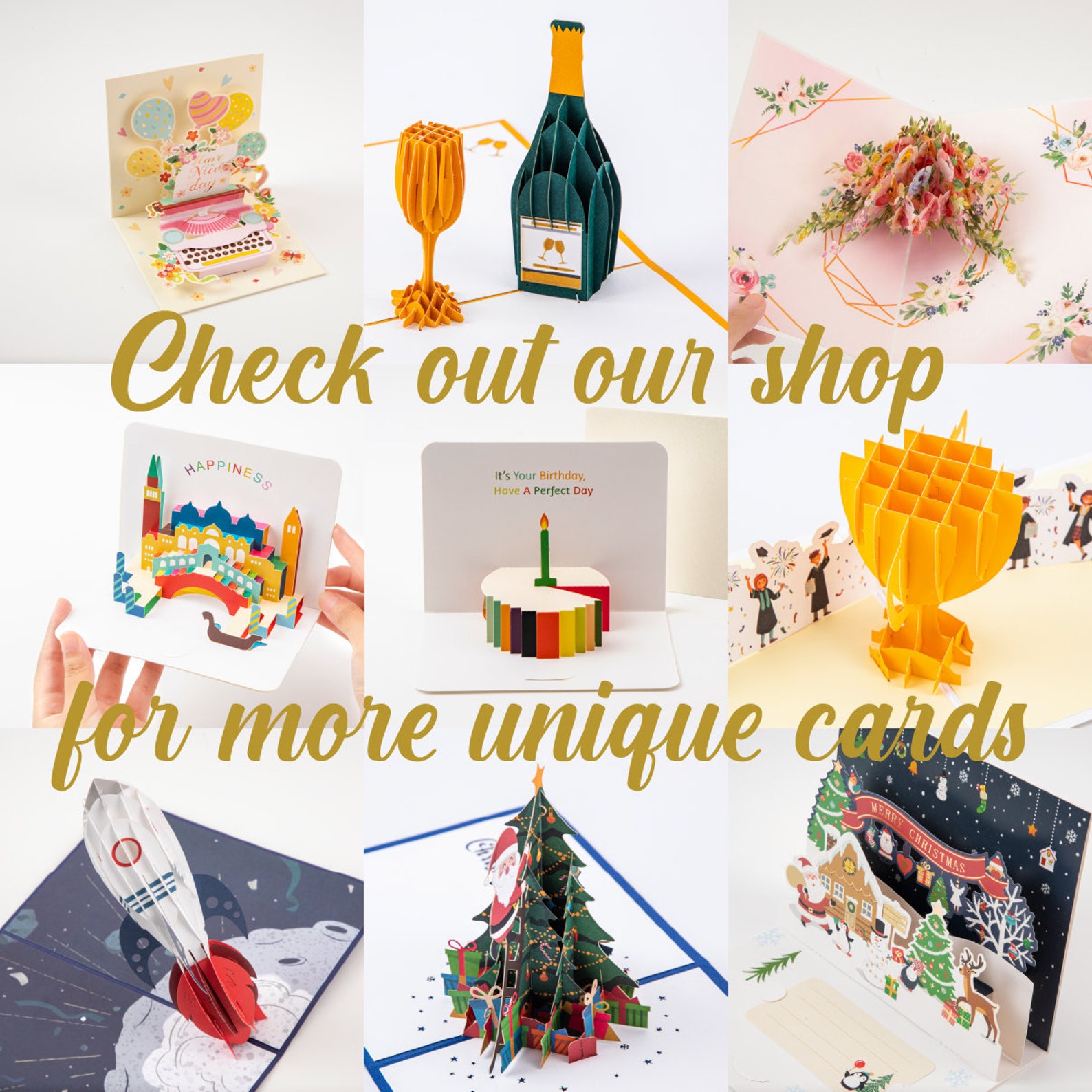 Surprise Picnic - Pop up Birthday Card With Envelope - Unique 3D ...