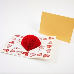 My Bold Heart - Pop up Valentine's Day Card With Envelope - Unique 3D ...