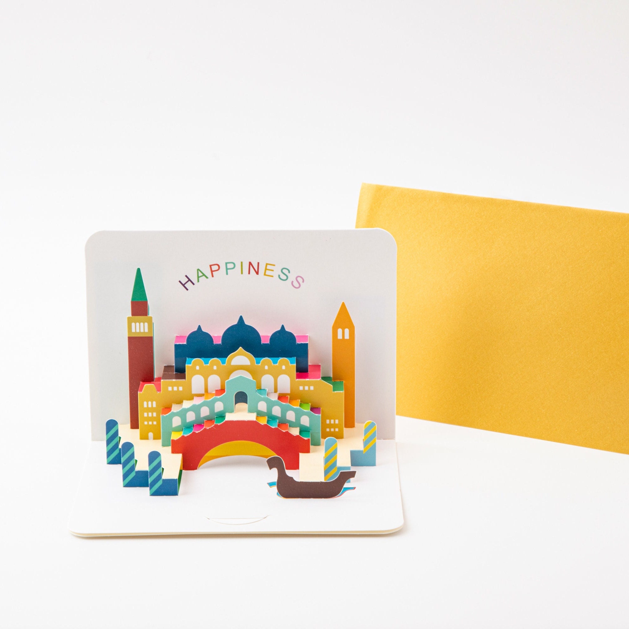 Bridges in Venice Pop up Greeting Card With Envelope Cute 3D Greeting ...