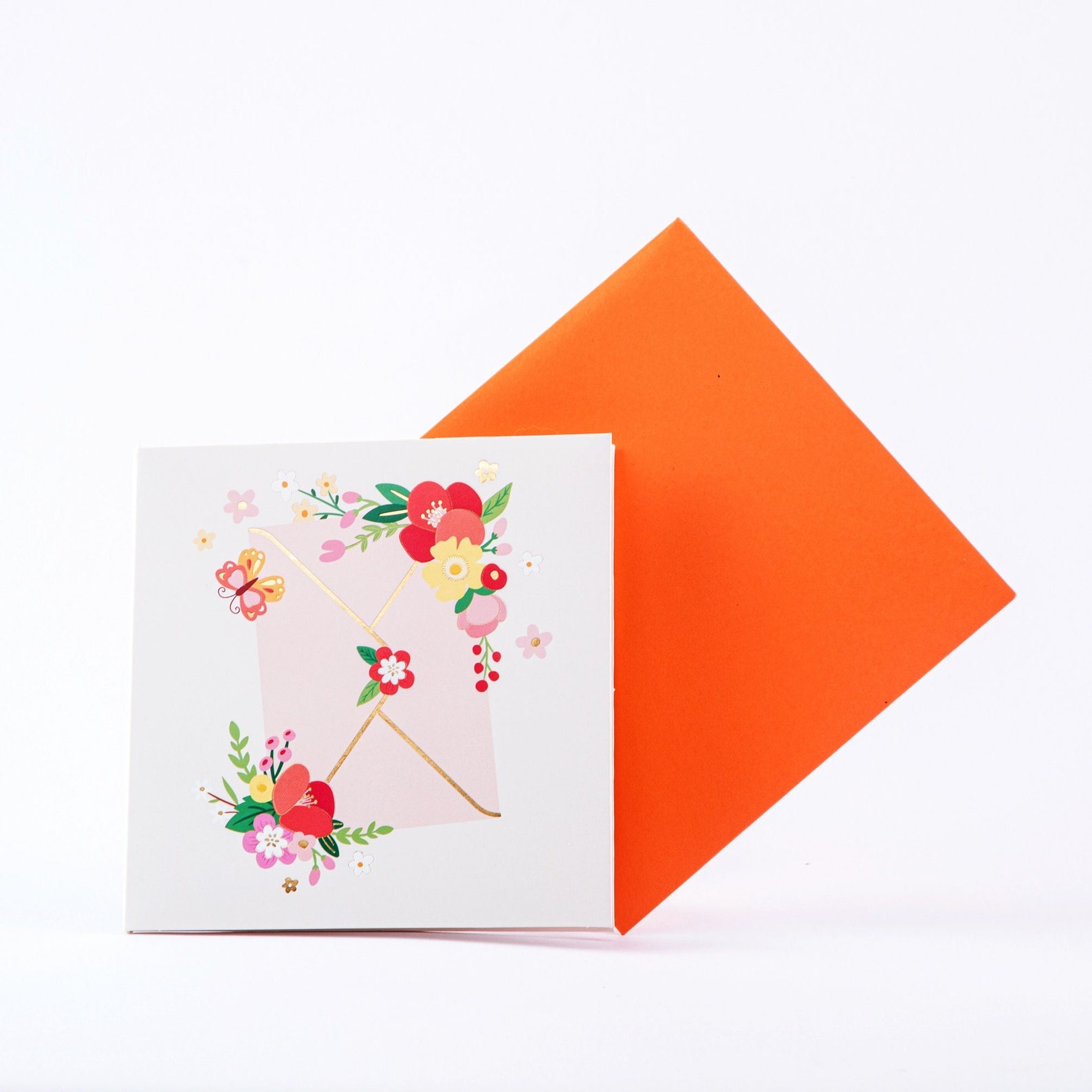 Enveloped in Blooms - Pop up Greeting Card With Envelope - Unique 3D ...