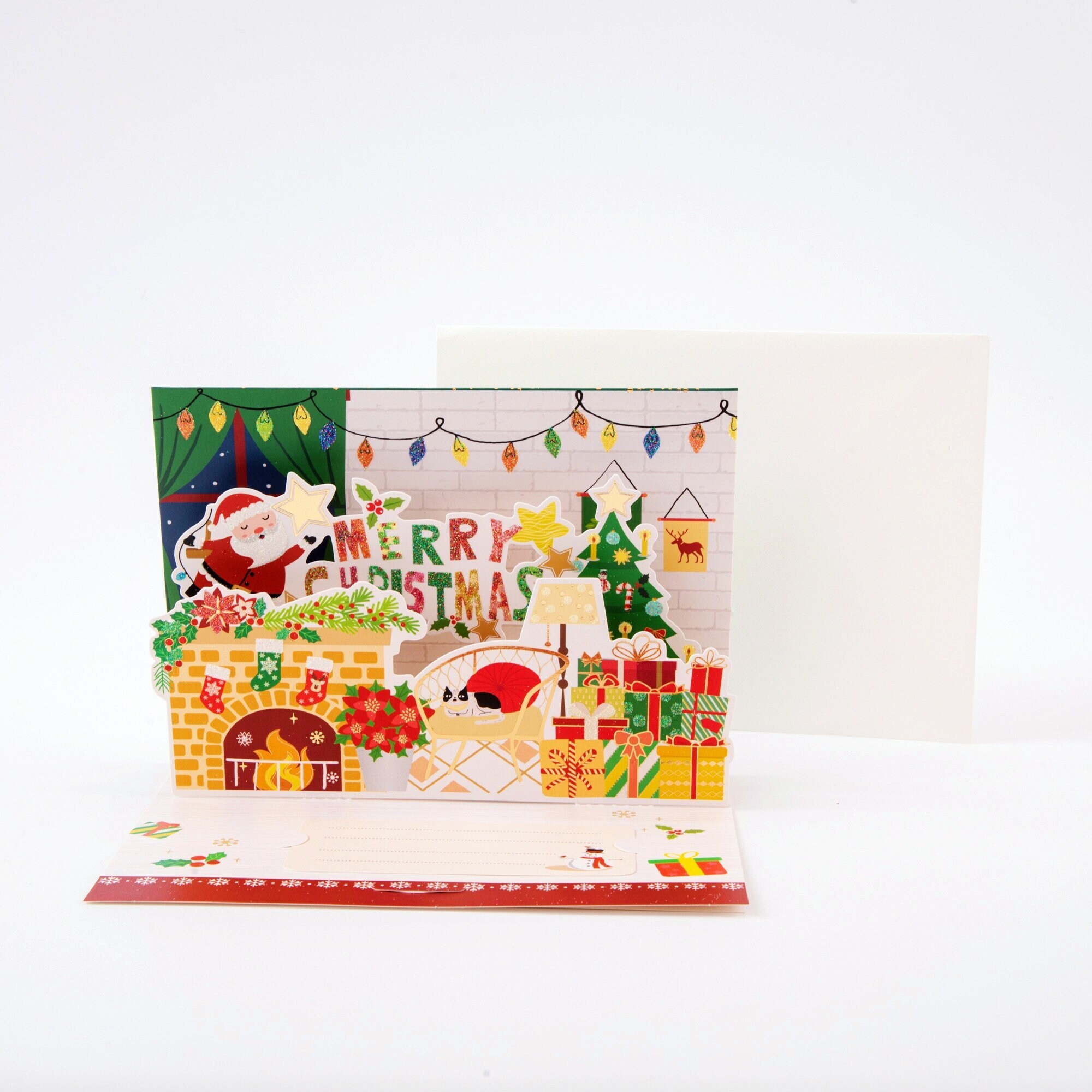 Santa Just Dropped off Some Goodies - Merry Christmas Pop up Greeting ...