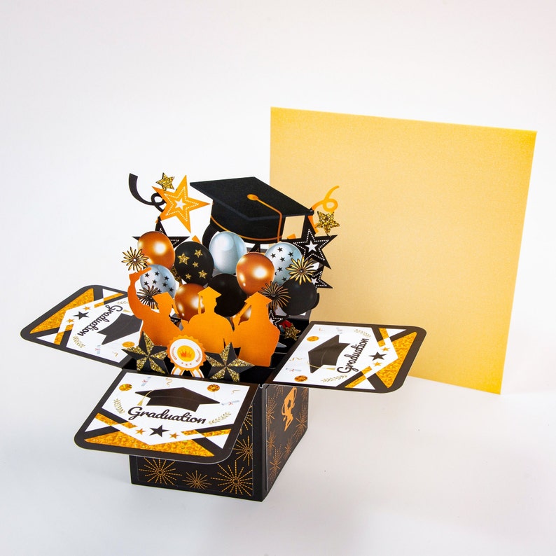 Graduation Celebration Pop up Graduation Card With Envelope Unique 3D ...