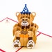 Cute Bear Birthday Popup Card - Pop up Birthday Card With Envelope ...