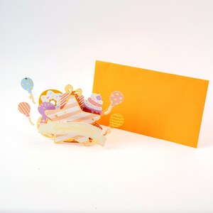 Star and Balloons Congratulation Card - 3D Creative Unique Greeting ...
