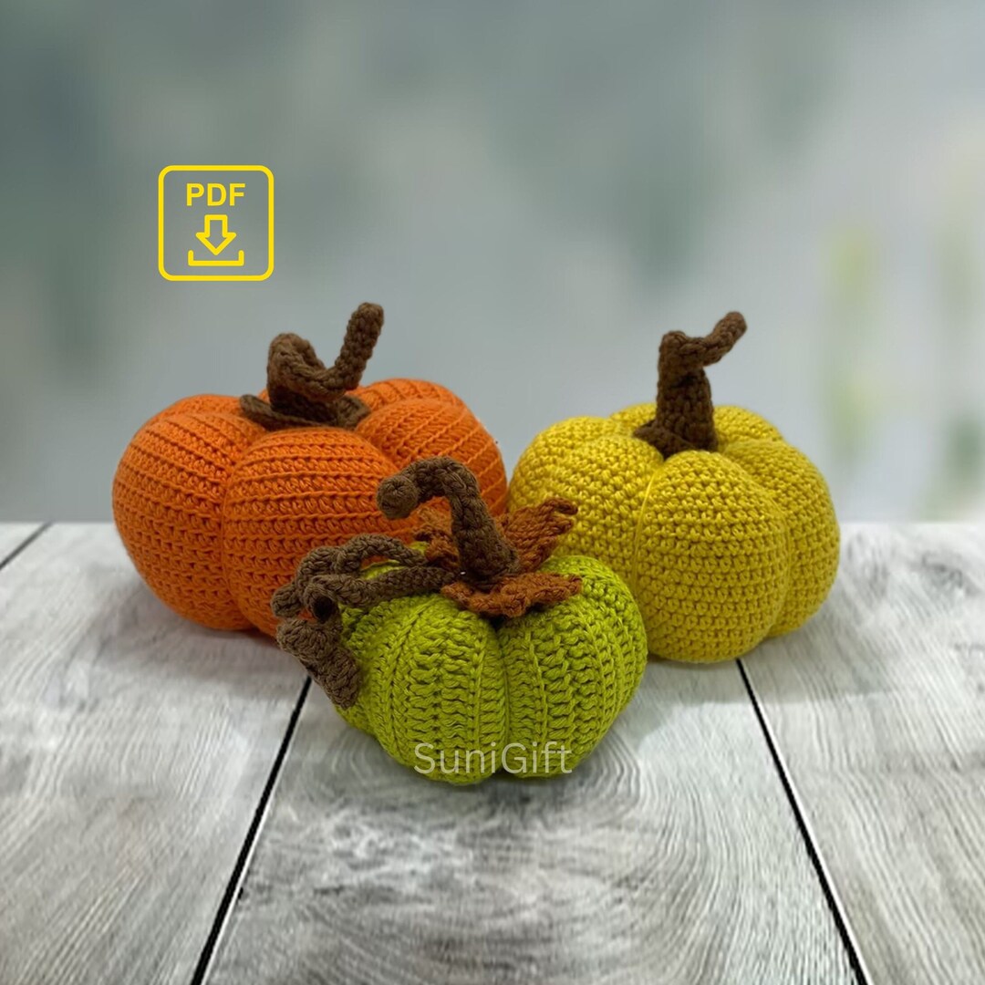 EASY Pumpkin Crochet Pattern, Amigurumi Pumpkins Pattern, Halloween ...
