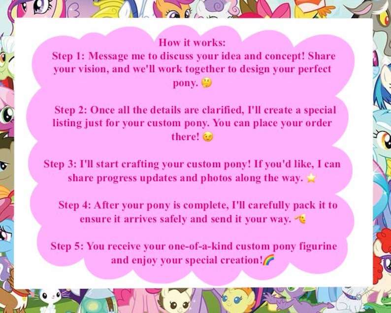 OOAK MLP Custom G4 Figure | Made to Order | Clay Pony | My Little Pony ...