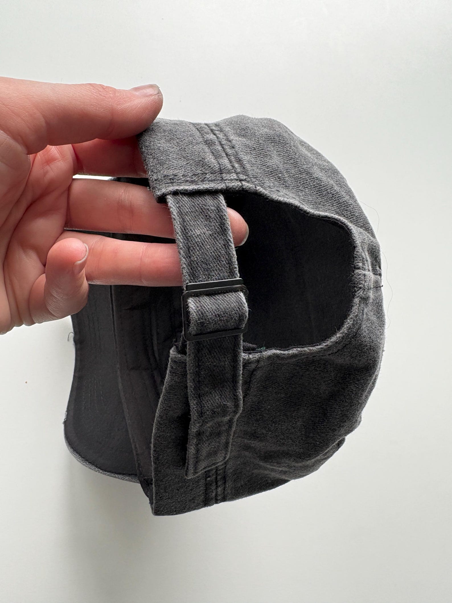 Pigment Dyed Cap, Washed Grey Skull Cap, Gothic Castro Hat, Rock Style ...