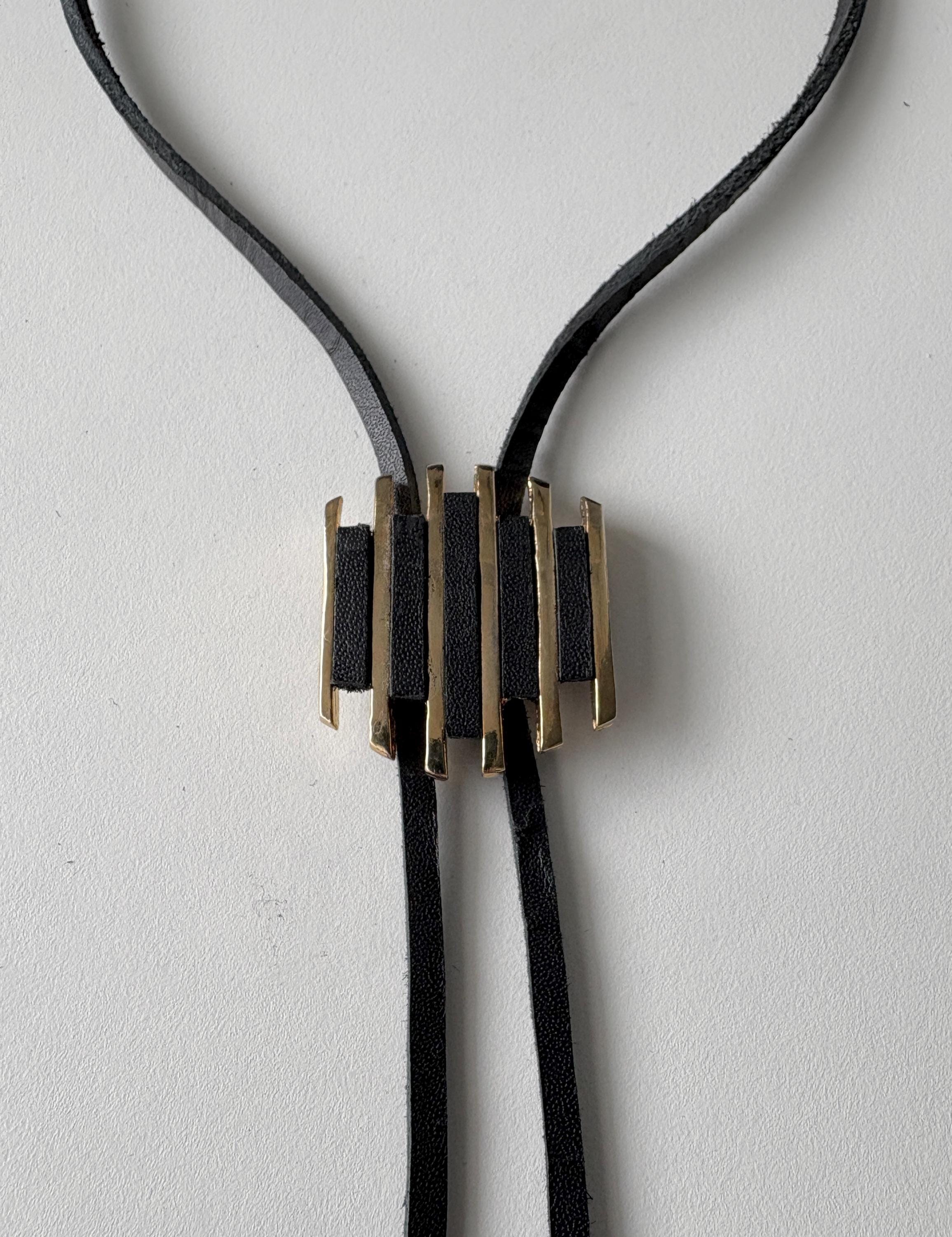 Gold Bolo Tie, Retro Tie, Rock Bolo Tie, Festival Bolo Tie, Red Carpet ...
