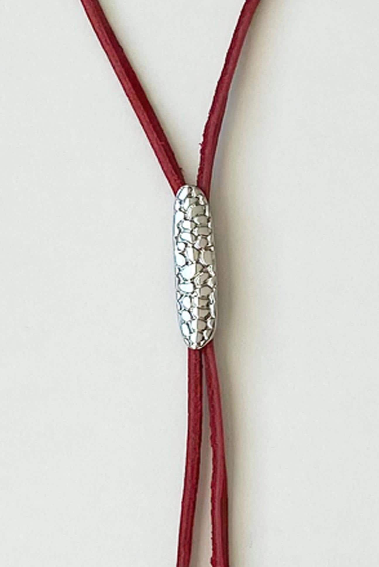Can Yaman Bolo Tie, Boho Bolo Tie, Snake Necklace, Party Bolo Tie, Red ...