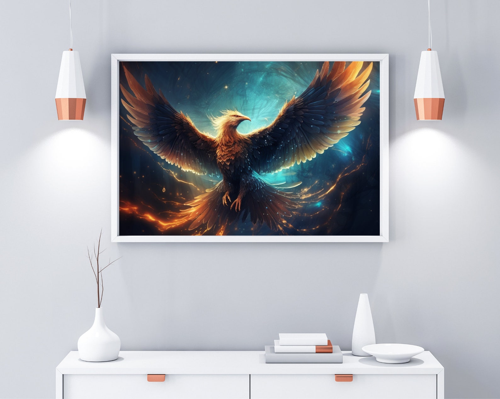 Mystical Creature Wall Art Decor, Digital Art Print, AI Generated, Wall ...