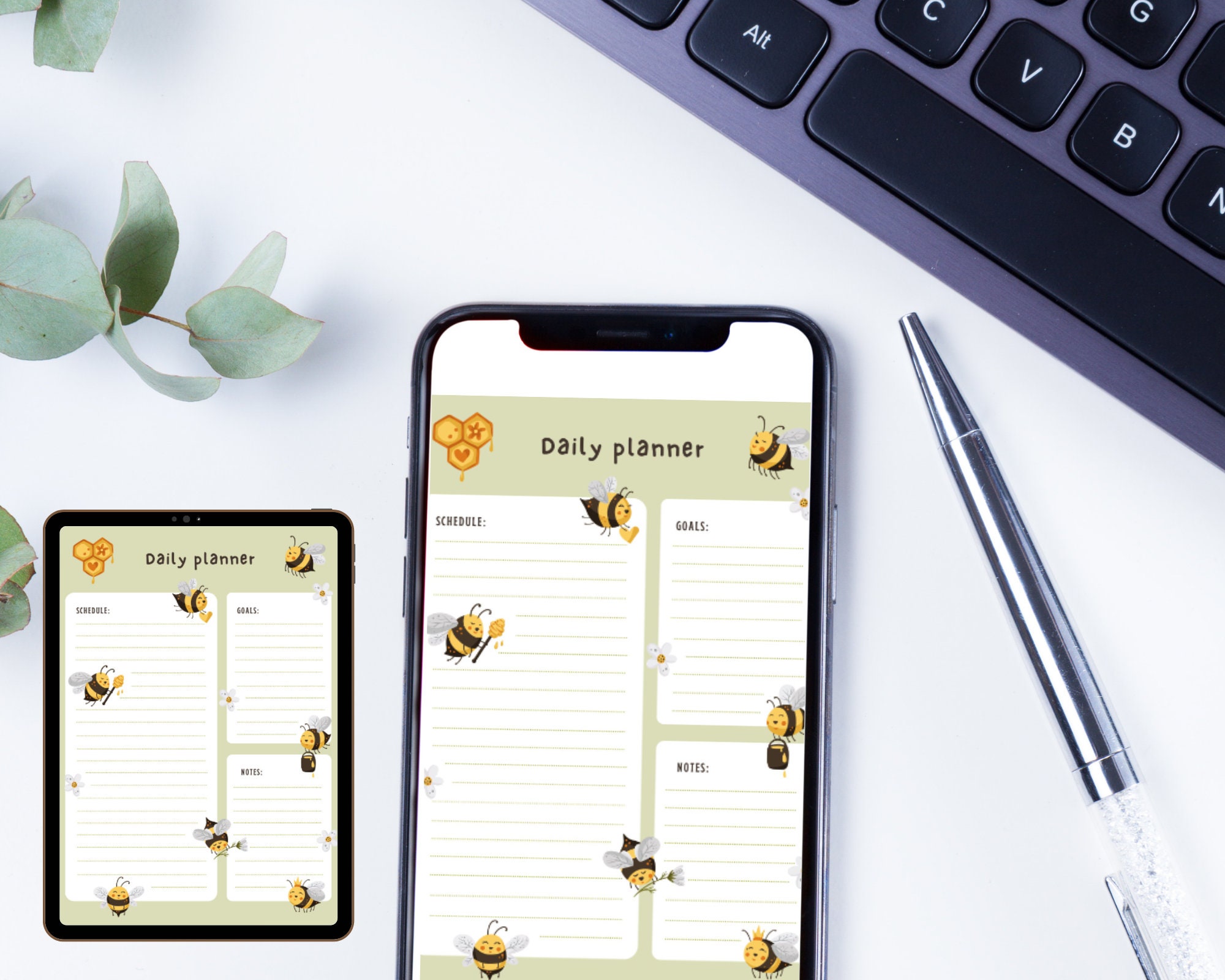 Daily Digital Planner | Printable Planner | to Do Lists | Goal Tracker ...