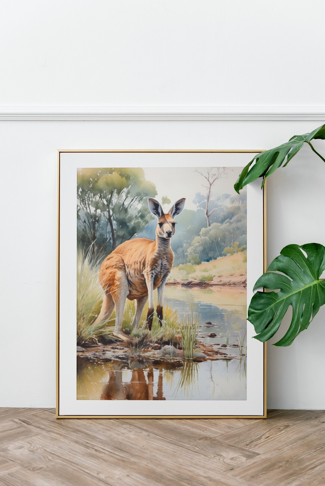 Australian Animal Print Watercolour Desert Painting Watercolour Animal ...