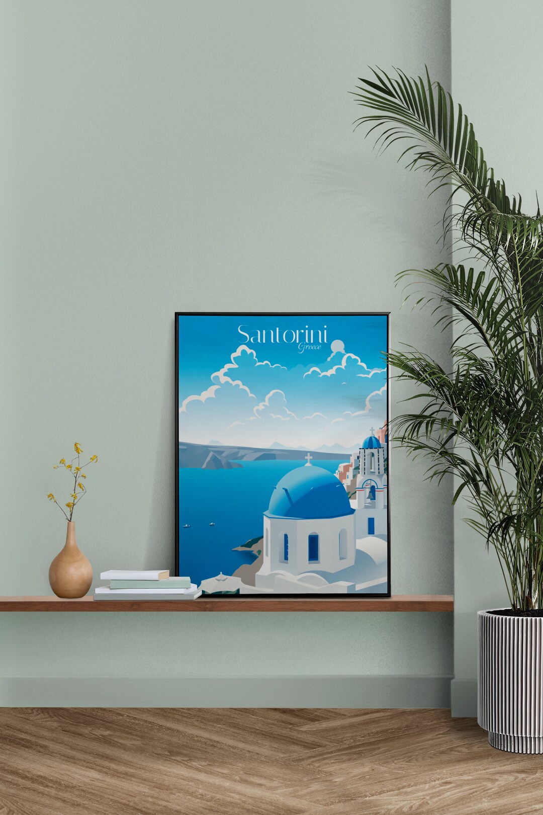 Santorini Travel Print Santorini Wall Decor Greek Wall Art Travel Gift ...