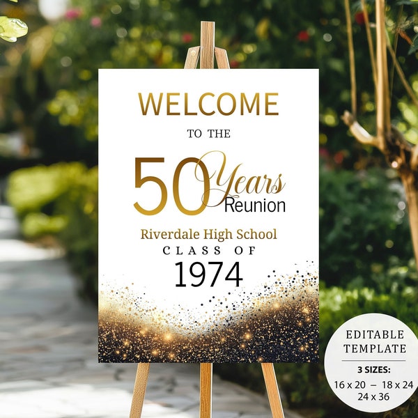 Class Reunion Welcome Sign - Etsy