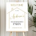 Housewarming Party Welcome Sign Template, Housewarming Welcome Board ...