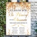 In Memory Sign for Class Reunion, Classmate Memorial for Class Reunion ...