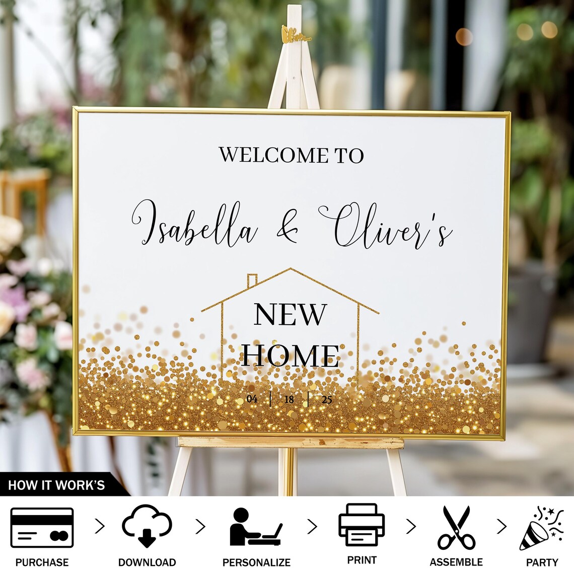 Housewarming Party Welcome Sign Template, Printable Housewarming ...