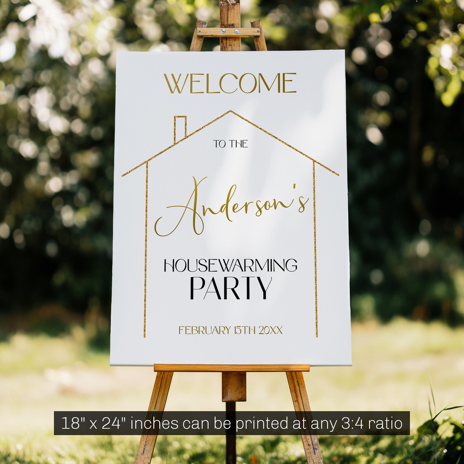 Housewarming Party Welcome Sign Template, Housewarming Welcome Board ...