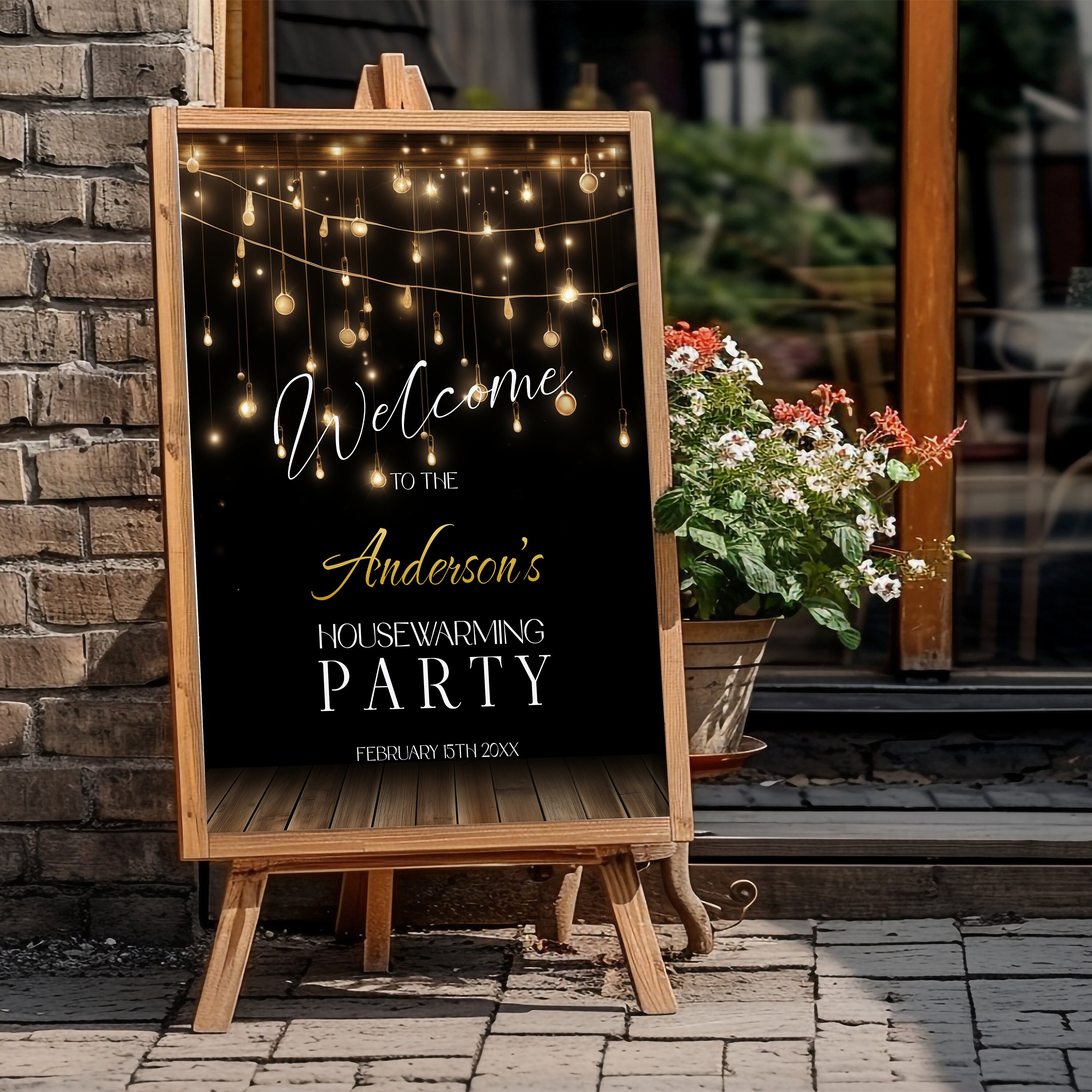 Housewarming Party Welcome Sign Template, Housewarming Welcome Board ...