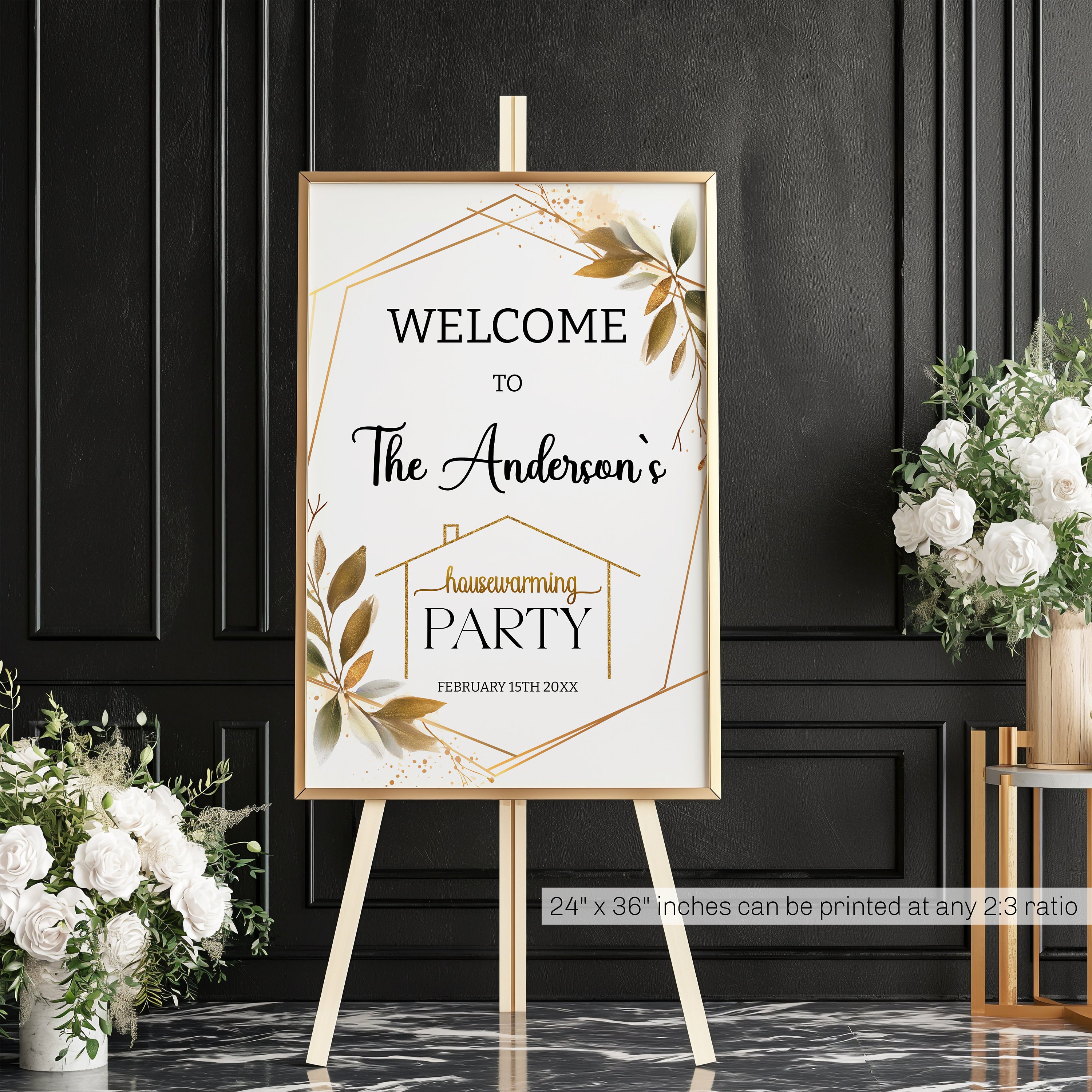 Editable Housewarming Party Welcome Sign Template, Housewarming Welcome ...