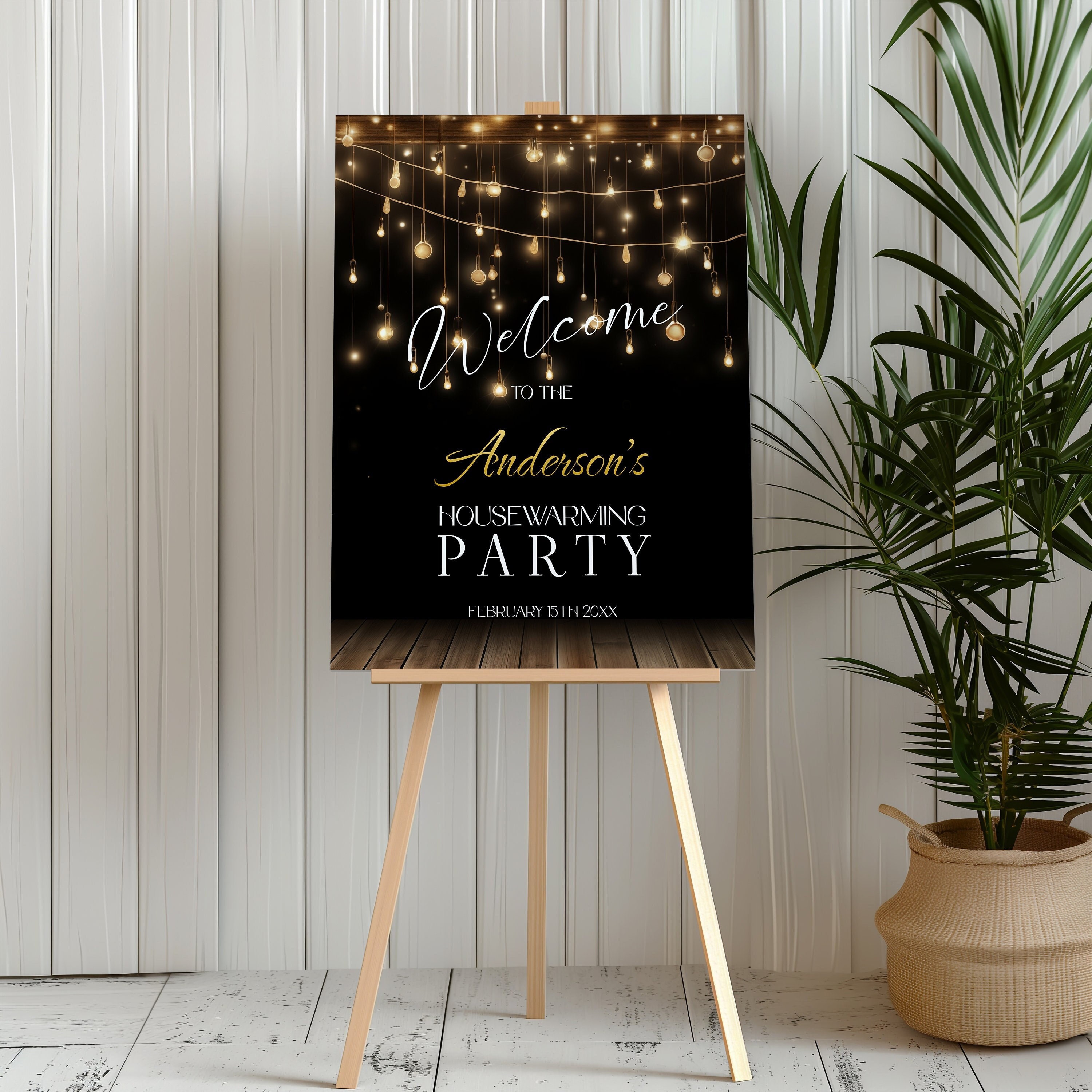 Housewarming Party Welcome Sign Template, Housewarming Welcome Board ...