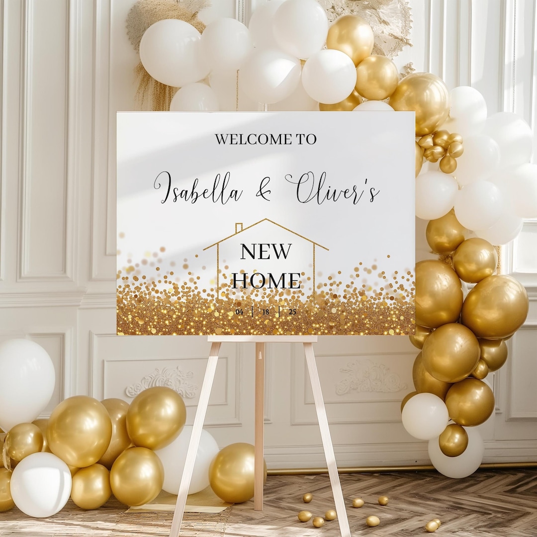Housewarming Party Welcome Sign Template, Printable Housewarming ...