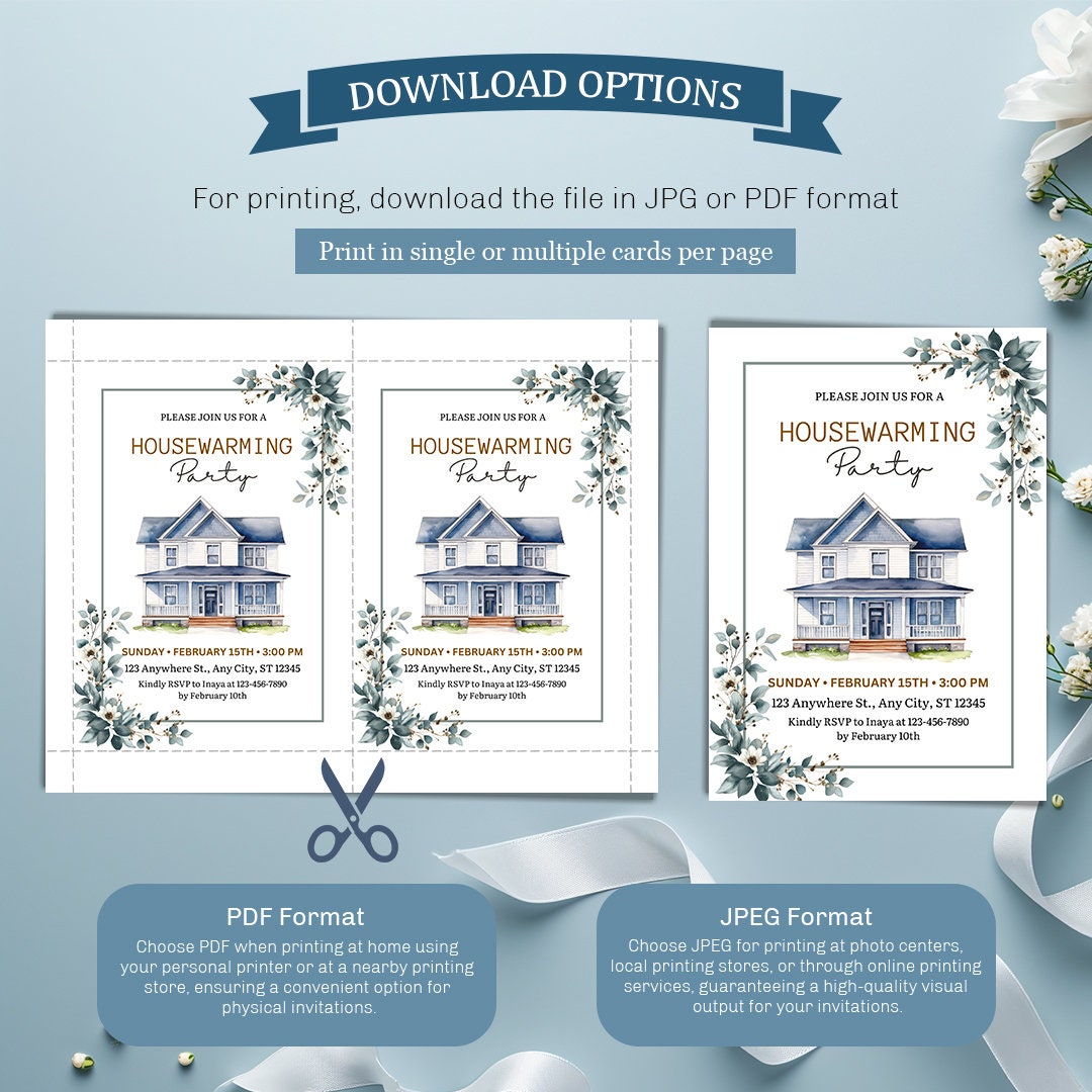 Editable House Warming Invitation Template, New House Party Invitation ...