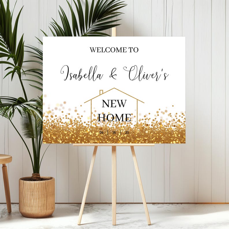 Housewarming Party Welcome Sign Template, Printable Housewarming ...